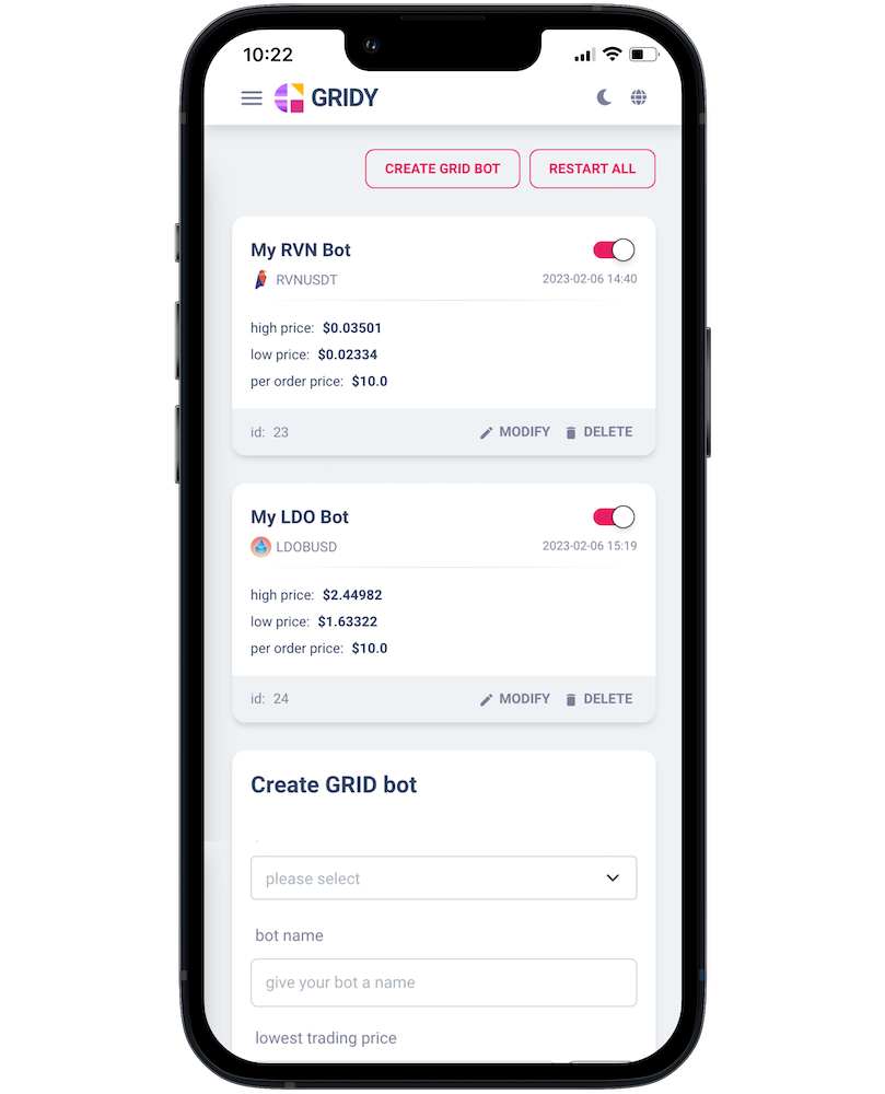 Gridy - AI Grid Trading Bot